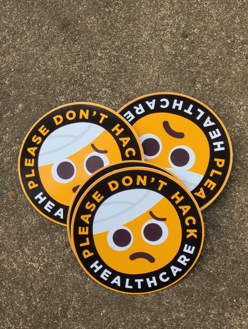 Please Don't Hack Healthcare Sticker - Etsy
