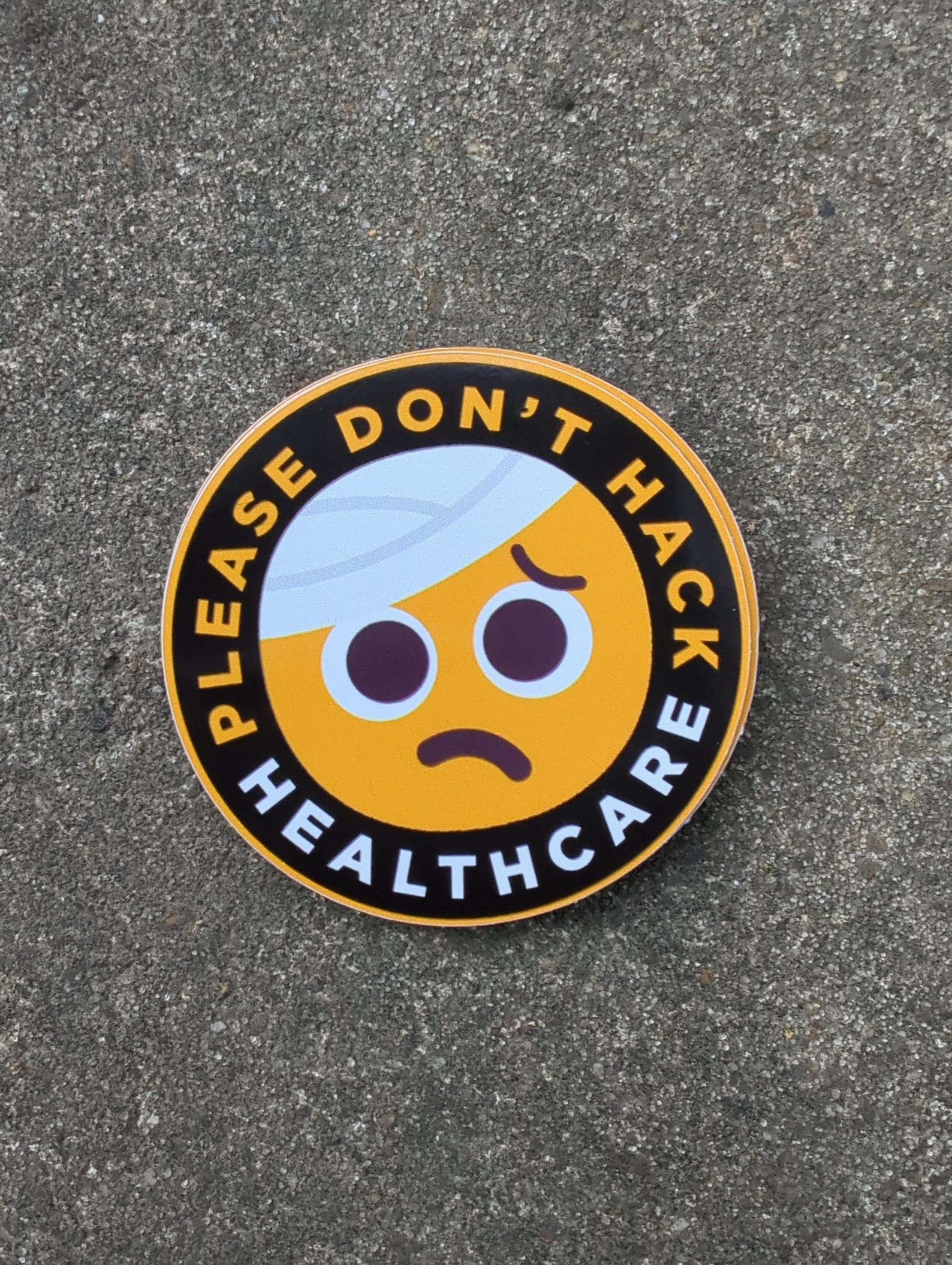 Please Don't Hack Healthcare Sticker - Etsy