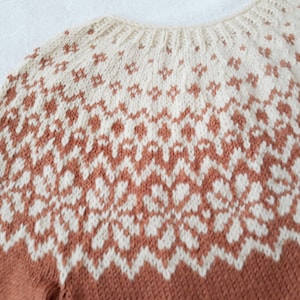 Unisex Icelandic Sweater, Nordicstyle Hand Knit Wool Pullover, Jacquard ...
