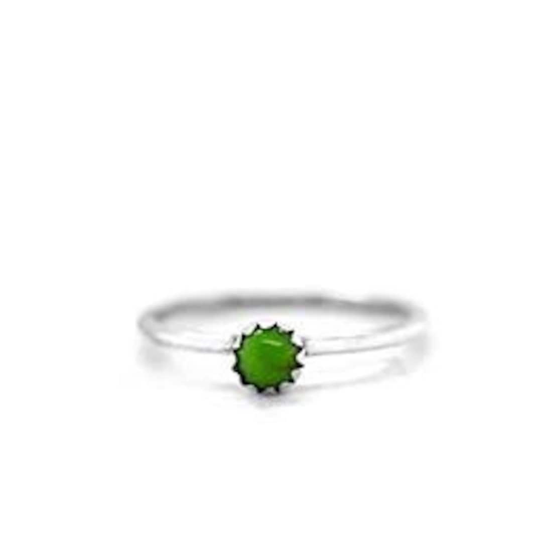 Genuine Gaspeite Ring, Sterling Silver, Authentic Navajo Native ...