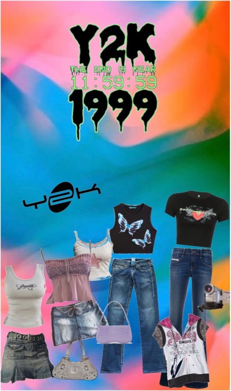Y2k Aesthetic Style Bundle Clothing & Accessories 2000s 1999 - Etsy