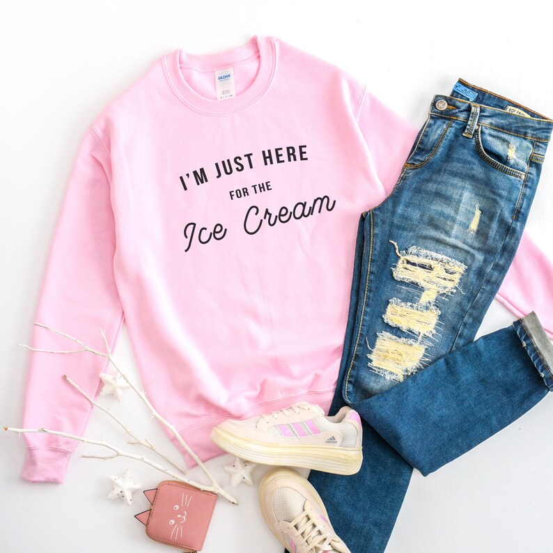 I'm Just Here for the Ice Cream Cute Sweater for Womens | Etsy