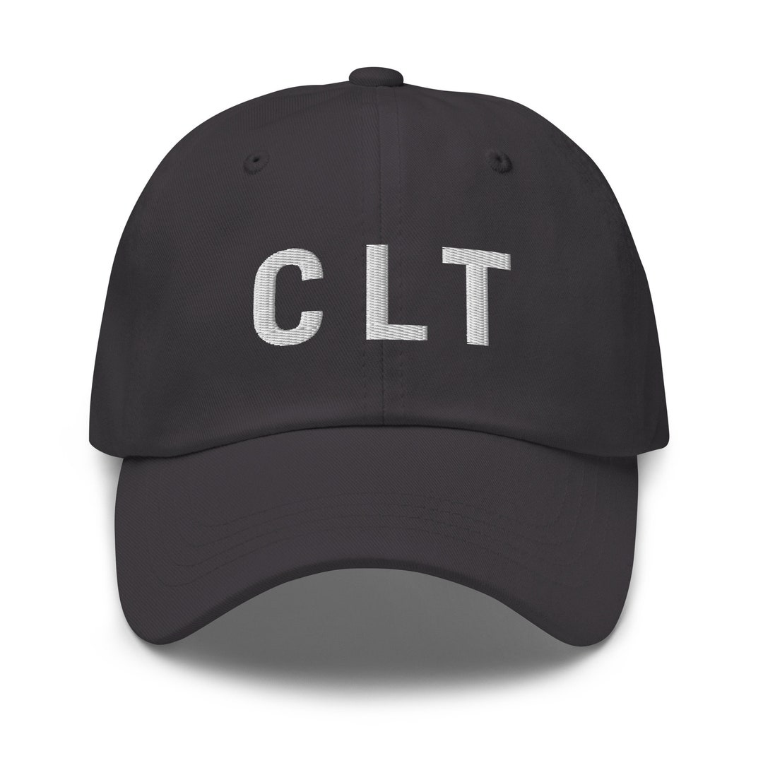 Charlotte CLT Airport Code Hat for Men's Baseball Cap Embroidered ...