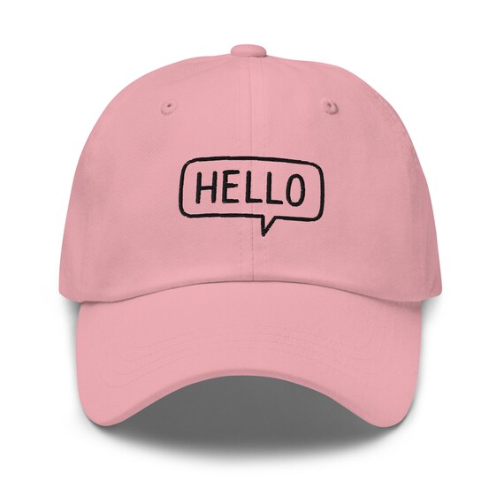 Hello Cute Baseball Cap Womens Caps for Men Embroidered Hat With Sayings Funny Gift for Teenage Girl Etsy Ireland