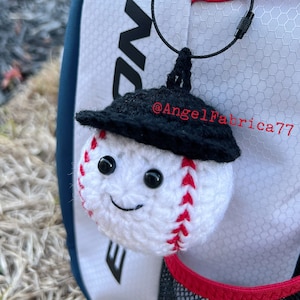 Crochet Yarn Baseball, Ornament, Stocking Stuffer, T-ball Charm, Sport ...