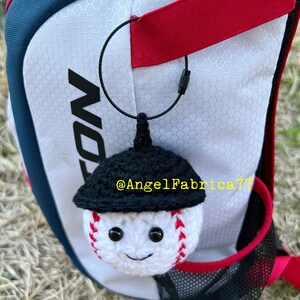Crochet Yarn Baseball, Ornament, Stocking Stuffer, T-ball Charm, Sport ...