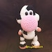 Yarn Moo Moo Yoshi,crochet Cow Yoshi Amigurumi, Wii U Yoshi's Woolly ...