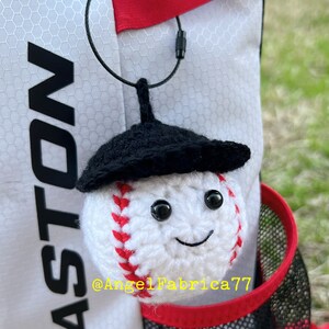 Crochet Yarn Baseball, Ornament, Stocking Stuffer, T-ball Charm, Sport ...