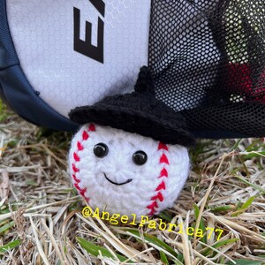 Crochet Yarn Baseball, Ornament, Stocking Stuffer, T-ball Charm, Sport ...