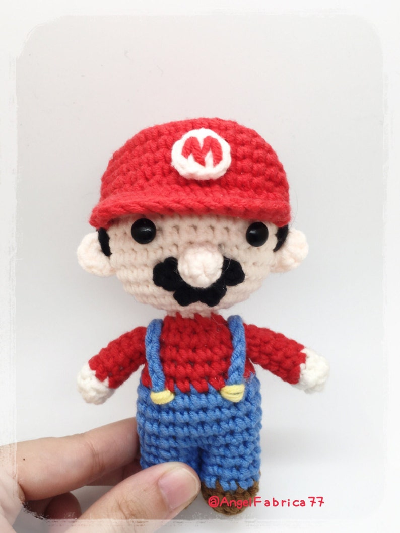 Crochet Super Mario Character, Mini Mario, Mario Brothers,baby Shower ...