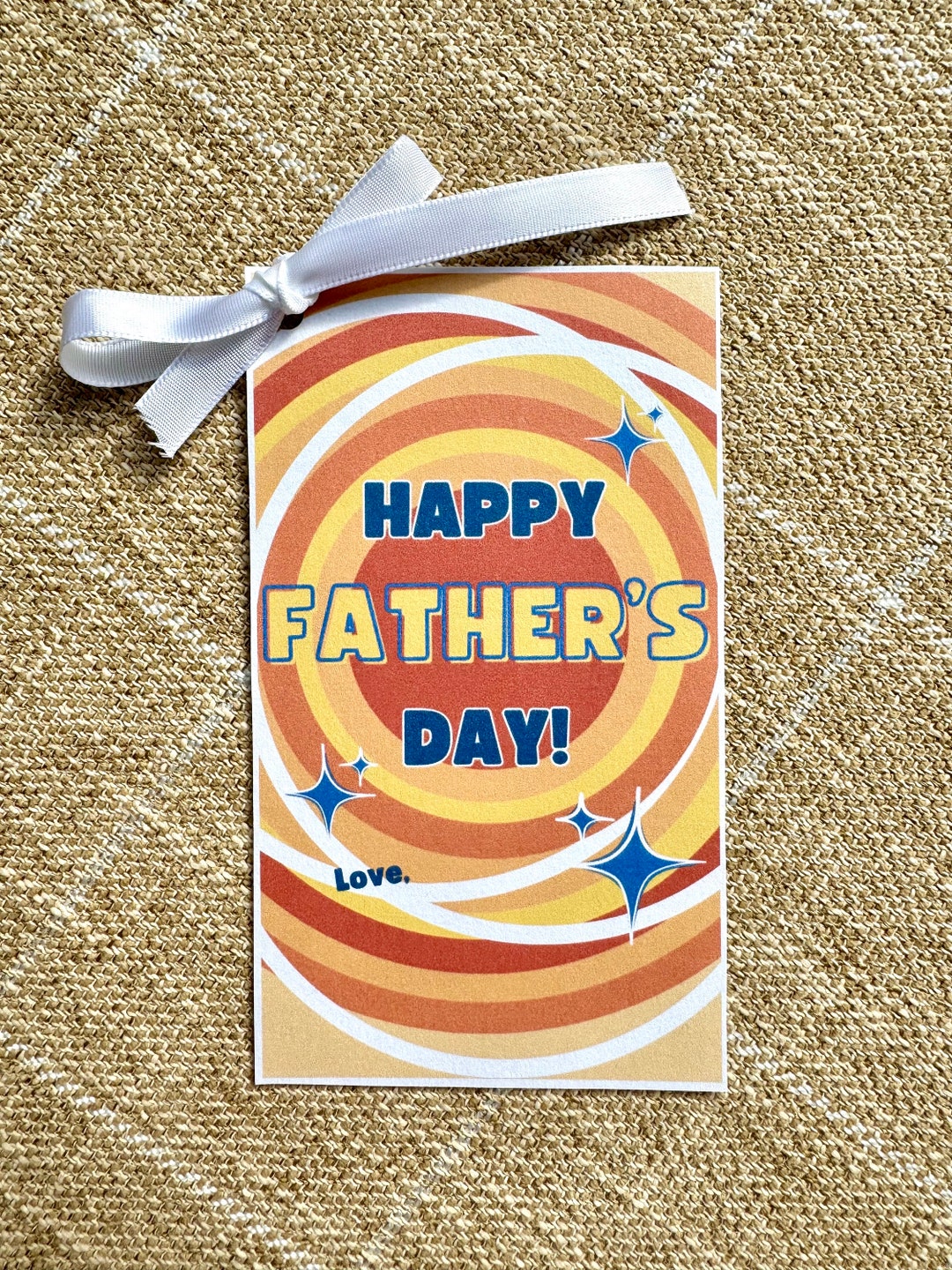 Happy Father’s Day Gift Tag, Printable Gift Tag, Father’s Day Gift Idea ...