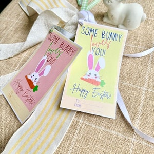 Easter Gift Tag, Some Bunny Loves You, Easter Basket, Printable, Gift ...