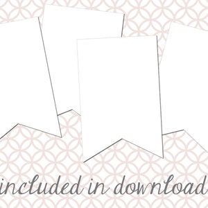 Printable Pennant Banner With Entire Alphabet, Red and White Banner ...