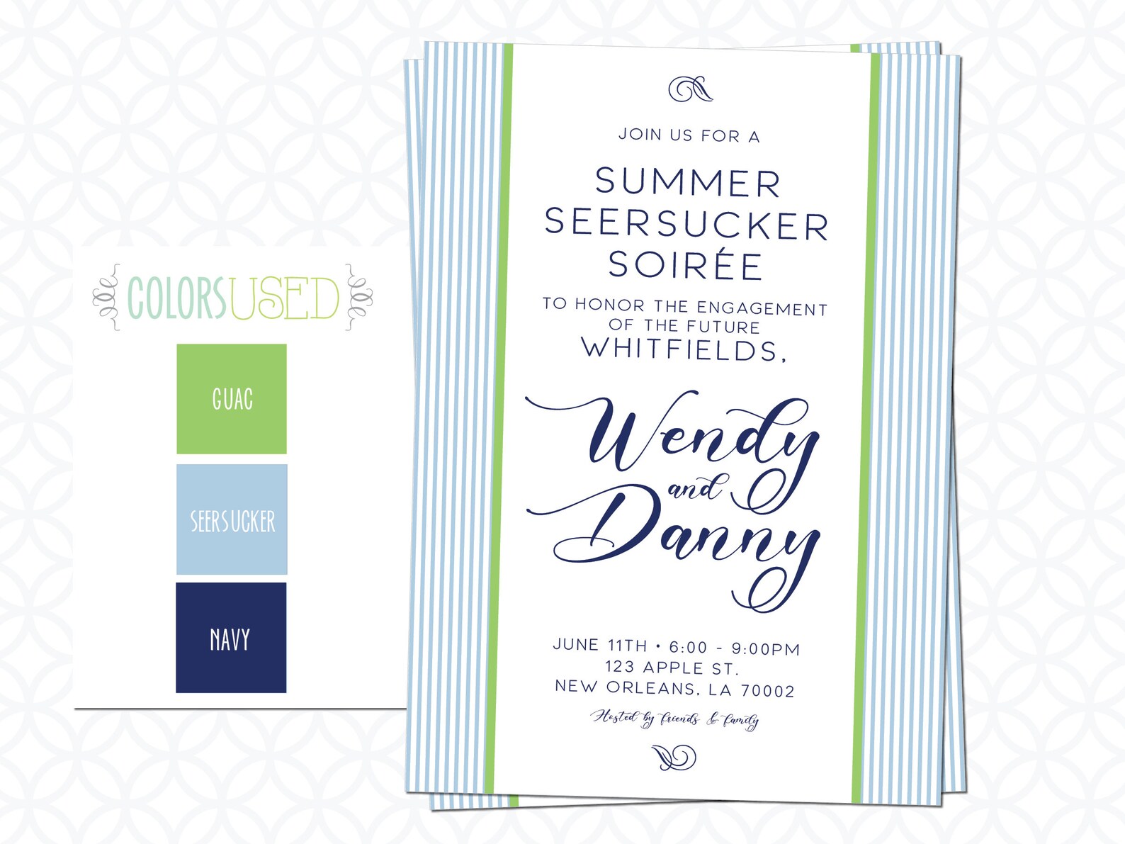 Printable SOUTHERN SOIREE Party Invitations Couples Shower | Etsy