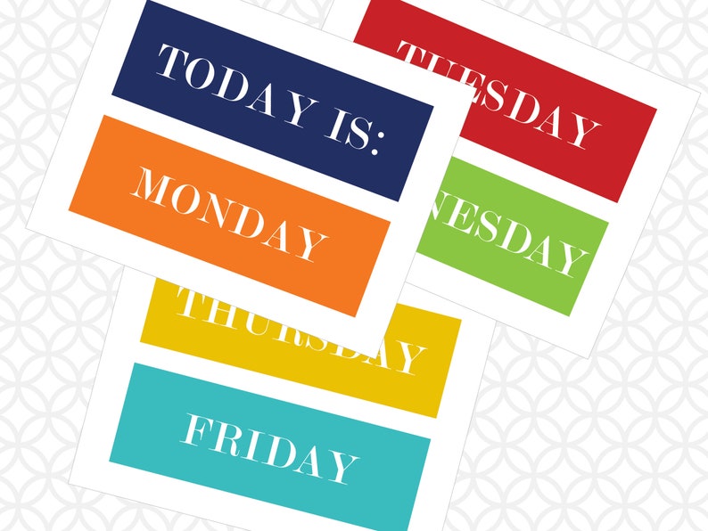 Printable Calendar Cut Out: Colorful 50 Piece Cut Out, Months, Days of ...