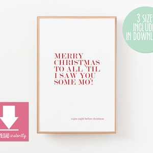 Printable Cajun Night Before Christmas: Download 8.5in X 11in, 11in X ...