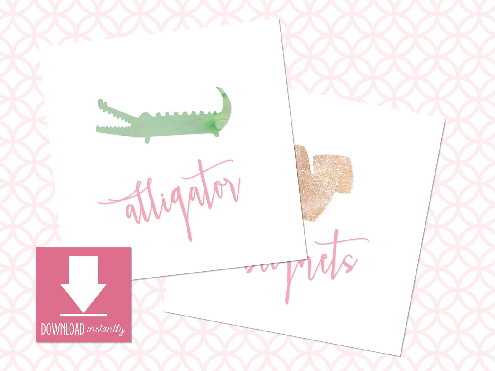 Printable Louisiana ABC, Alligator, Beignets, and Crawfish Signs All ...