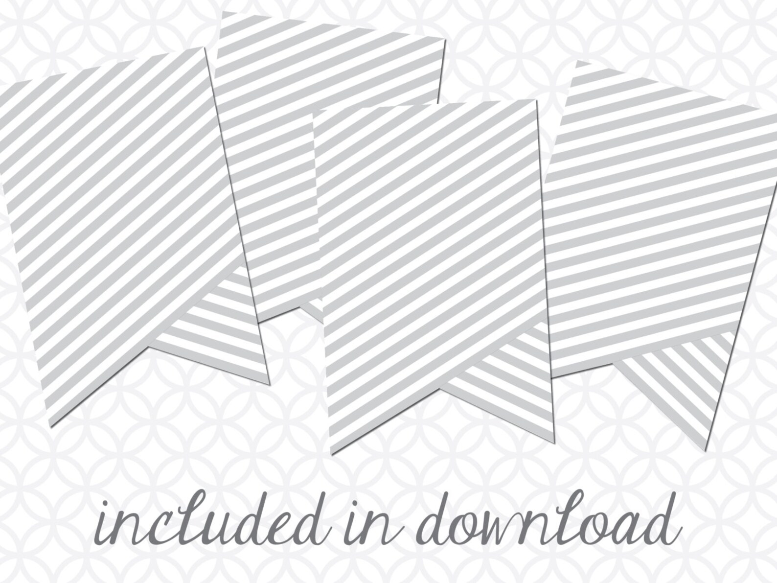 Printable Pennant Banner That Includes Entire Alphabet: Light Gray ...