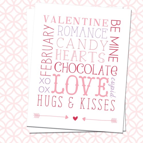 Valentine Digital Paper Love Digital Background Red Pink | Etsy