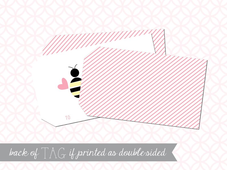 Printable Valentine's BEE MINE Tags, Printable Valentine Tags, Instant ...
