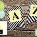 Printable Pennant Banner That Includes Entire Alphabet: Black - Etsy