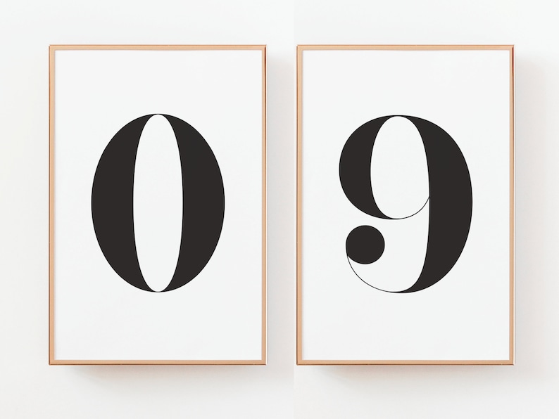 Printable Number 4: Instant Download 3 Sizes, 8.5in X 11in, 11in X 17in ...