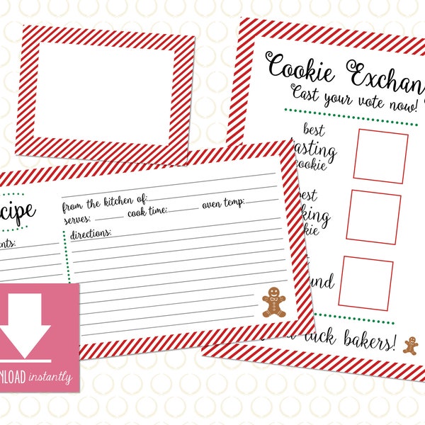 Cookie Contest Vote Card - Etsy