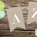 Printable Pennant Banner That Includes Entire Alphabet: Burlap | Etsy
