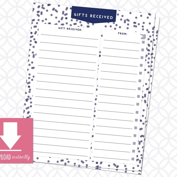 Shower Log Template - Etsy