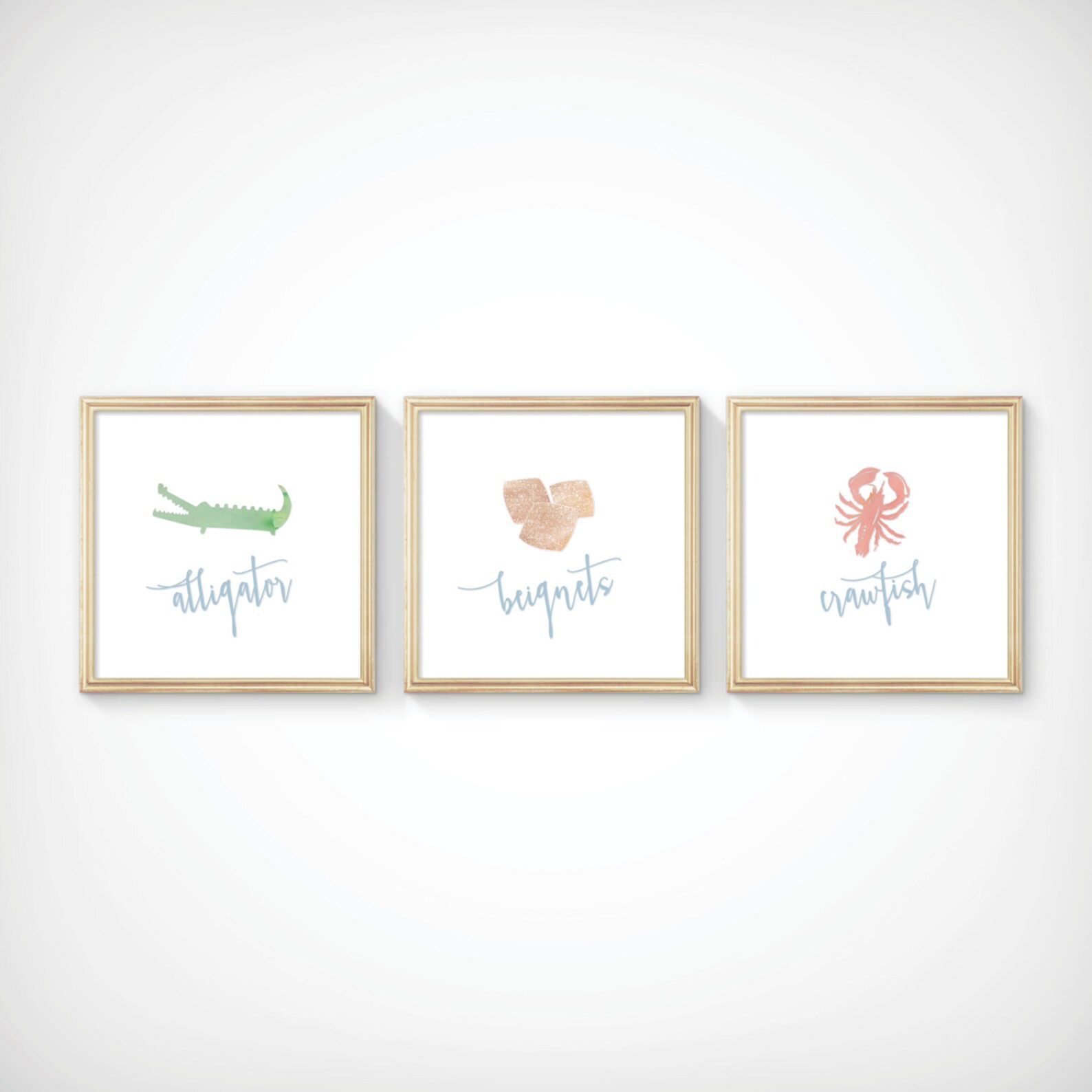 Printable Louisiana ABC, Alligator, Beignets, and Crawfish Signs All ...