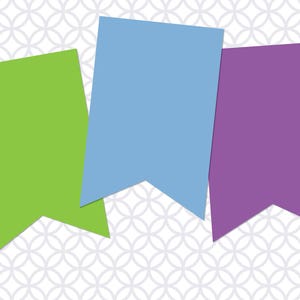 Printable Pennant Banner That Includes 6 Colors: Rainbow Banner With ...