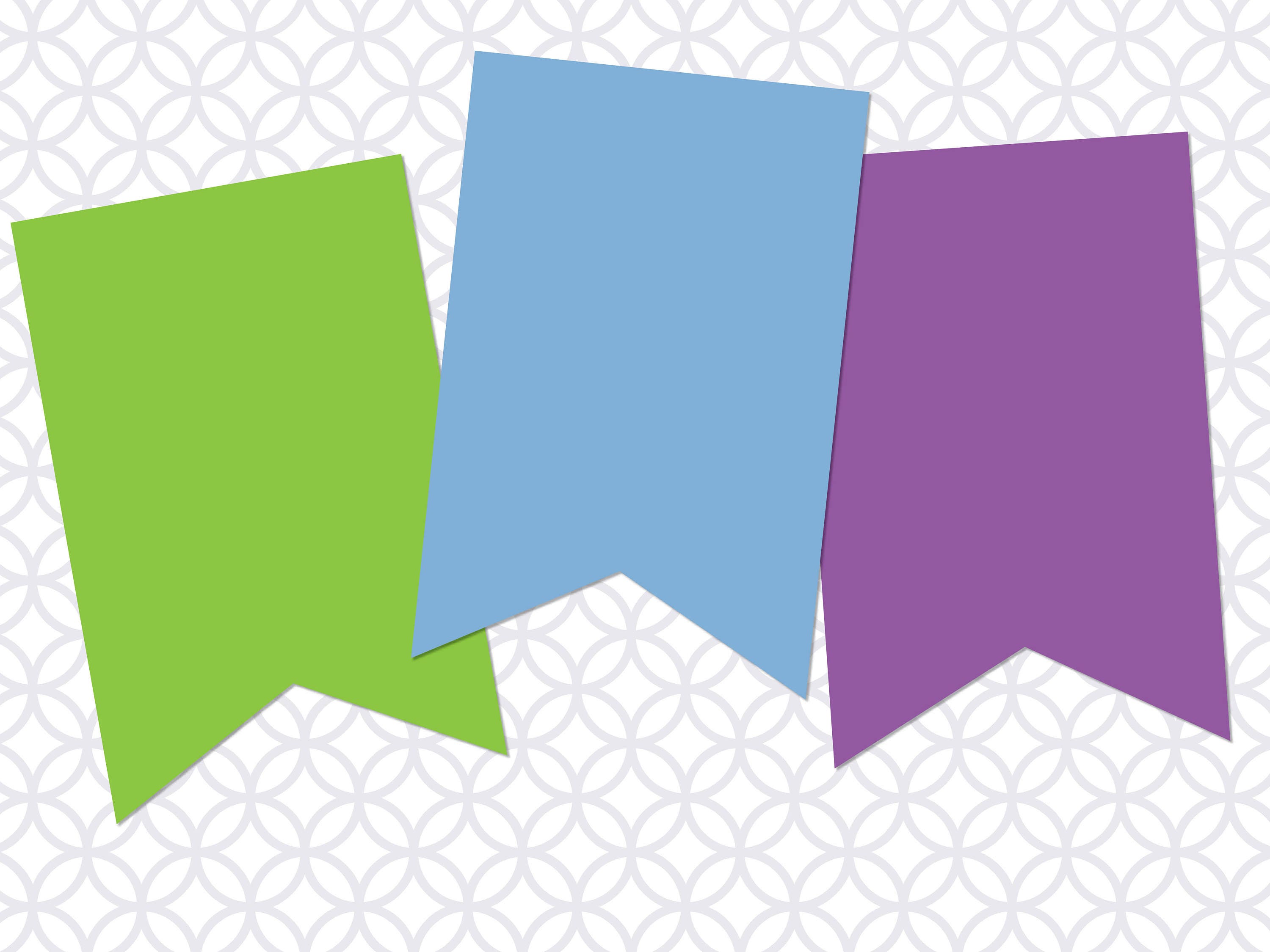 Printable Pennant Banner That Includes 6 Colors: Rainbow - Etsy