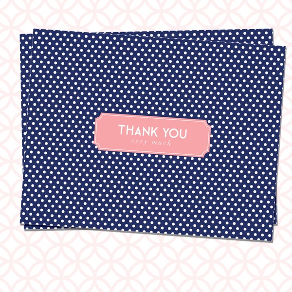 Polka Dot Thank You - Etsy