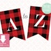 Printable Pennant Banner That Includes Entire Alphabet: Scarlett Red ...