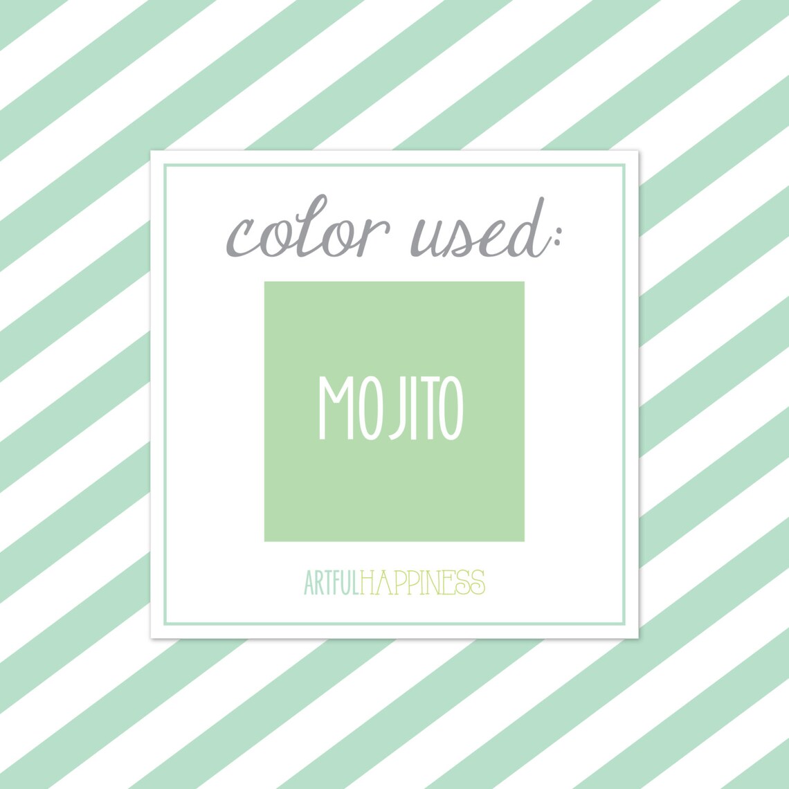 Printable GENDER NEUTRAL Thank You Card, Mojito, Light Green: Instant ...