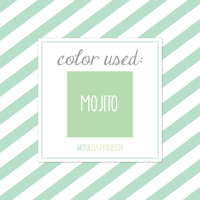 Printable GENDER NEUTRAL Thank You Card, Mojito, Light Green: Instant ...
