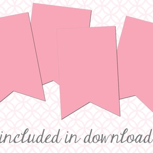 Printable Pennant Banner That Includes Entire Alphabet: Lipgloss Pink ...