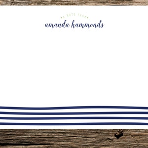 Printable 5in X 7in Stationery: Customizable Colors and Name - Etsy