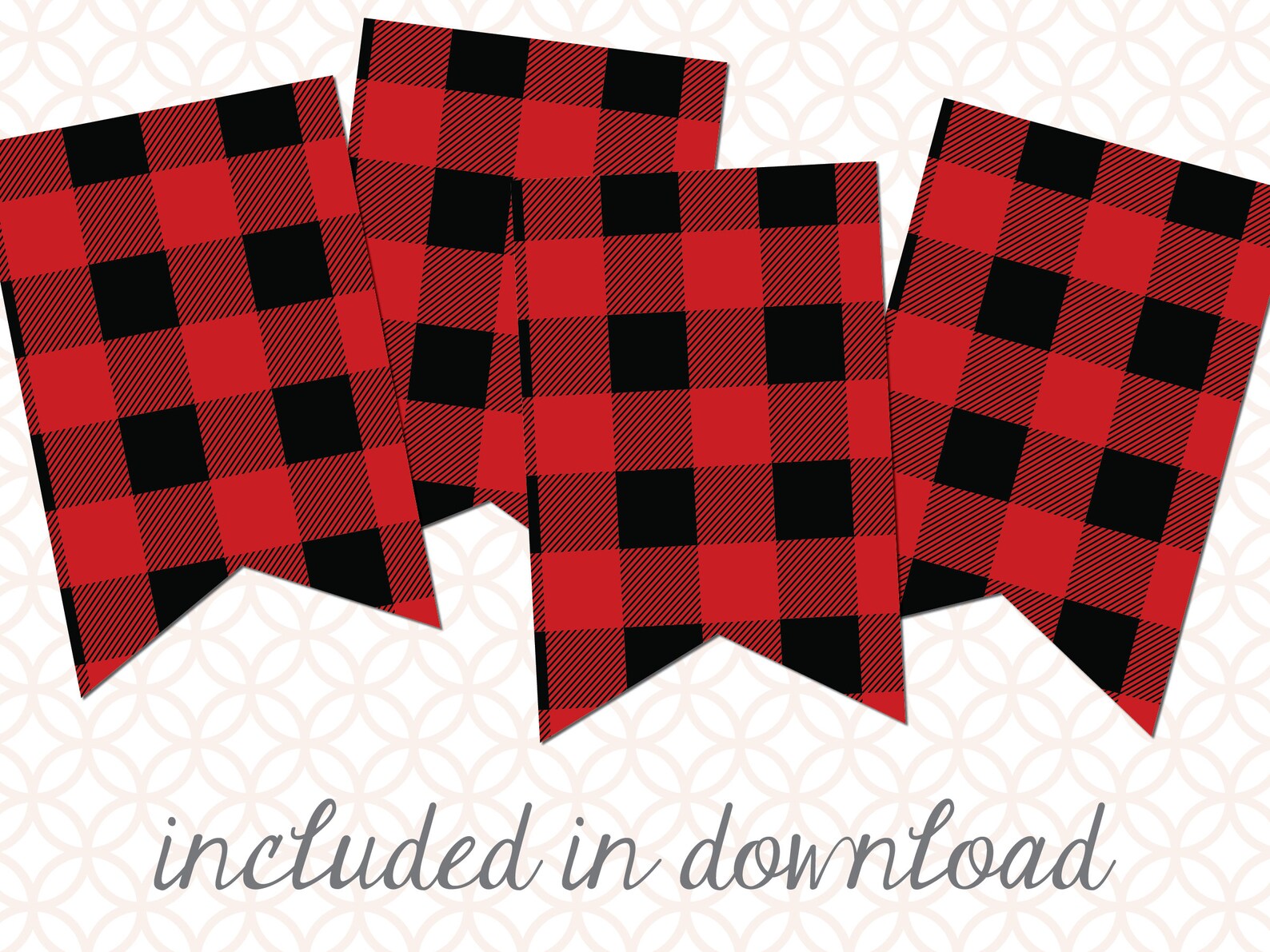 Printable Pennant Banner That Includes Entire Alphabet: Scarlett Red ...