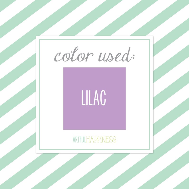 Printable Assorted Pennant Flag Banner: Lilac Purple (instant Digital ...