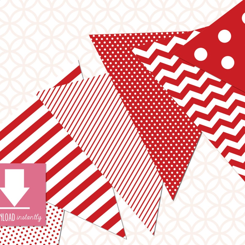 Chevron Pennant - Etsy