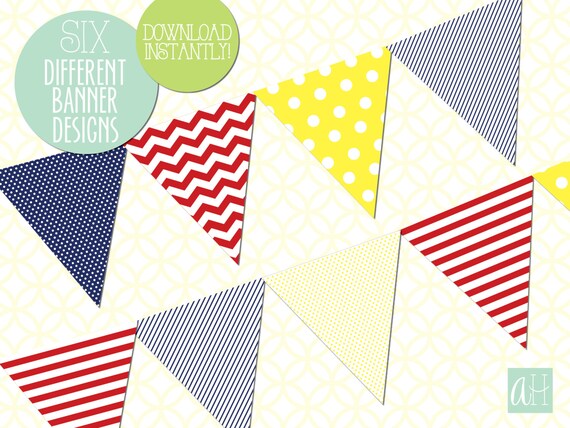 Printable Pennants Patterns