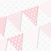 Printable Assorted Pennant Flag Banner: Blush Pink (instant Digital ...