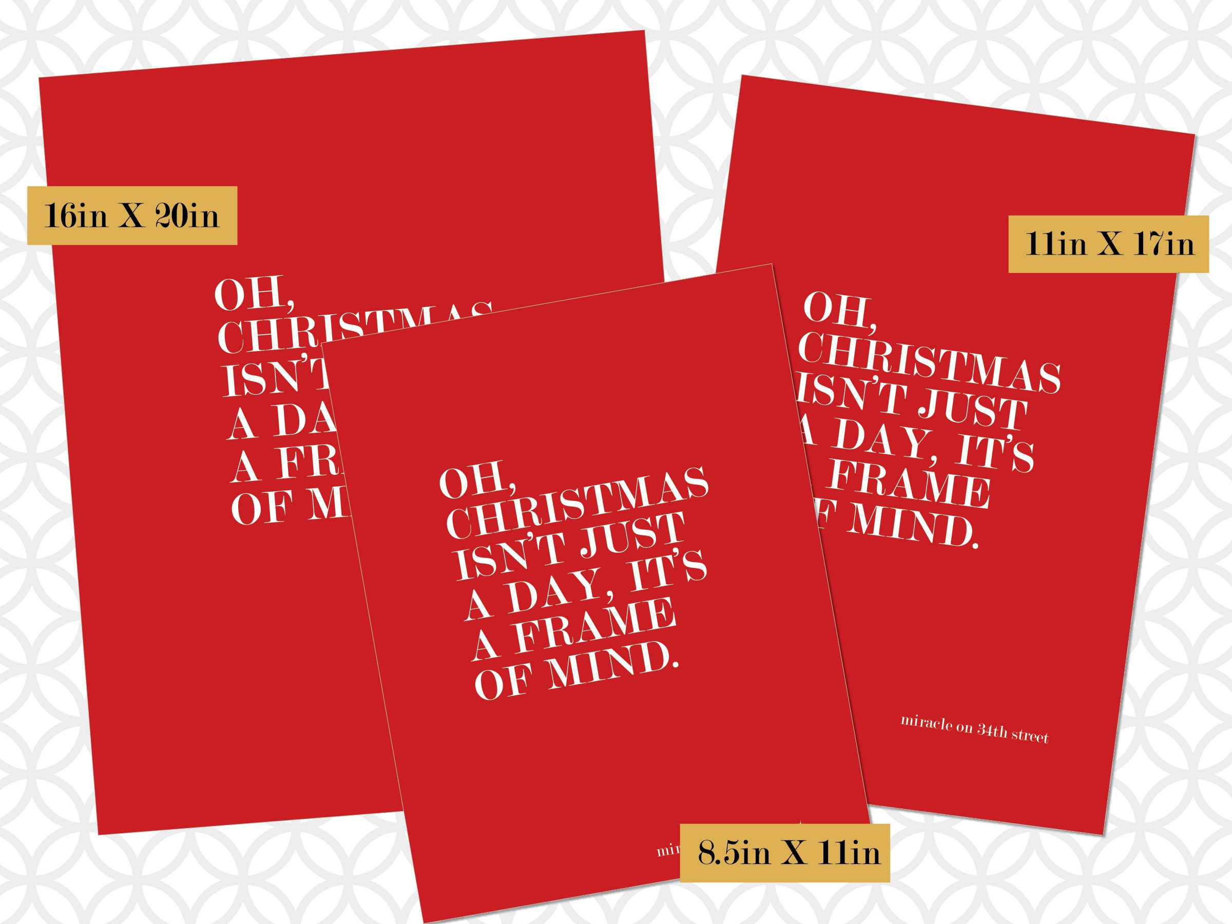 Printable Miracle on 34th Street Quote: Instant Download 8.5in - Etsy