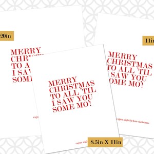 Printable Cajun Night Before Christmas: Download 8.5in X 11in, 11in X ...