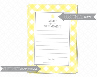 Advice for Mommy Cards Baby Shower Game Printed or Digital Made to ...