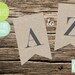 Printable Pennant Banner That Includes Entire Alphabet: Burlap Style ...