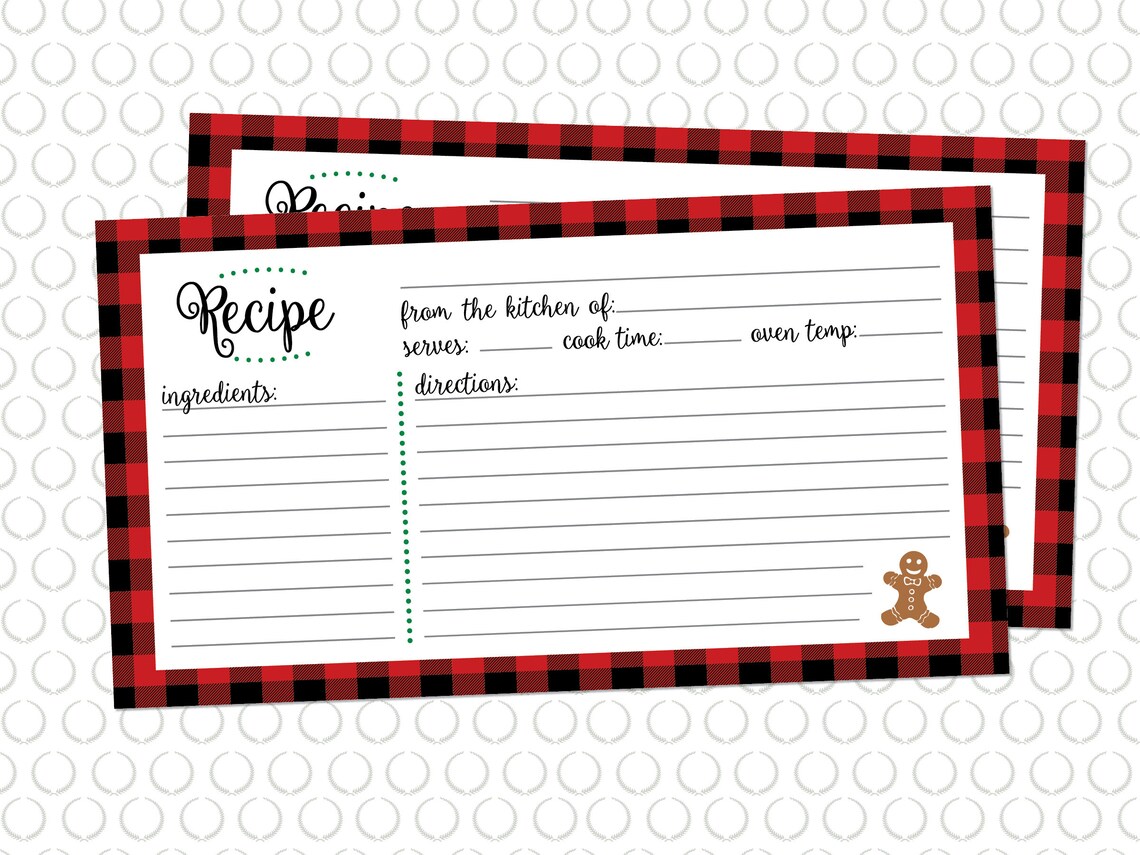 Cookie Exchange Recipe Card and Voting Ballot for Christmas | Etsy