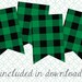 Printable Pennant Banner That Includes Entire Alphabet: Green Buffalo ...