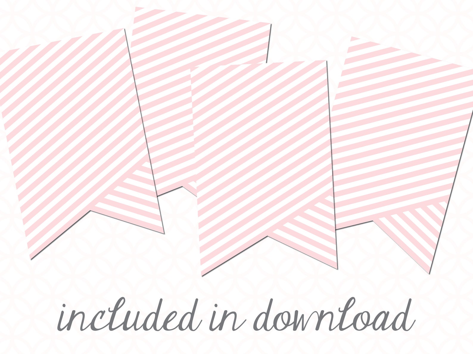 Printable Pennant Banner that includes entire alphabet: Light | Etsy